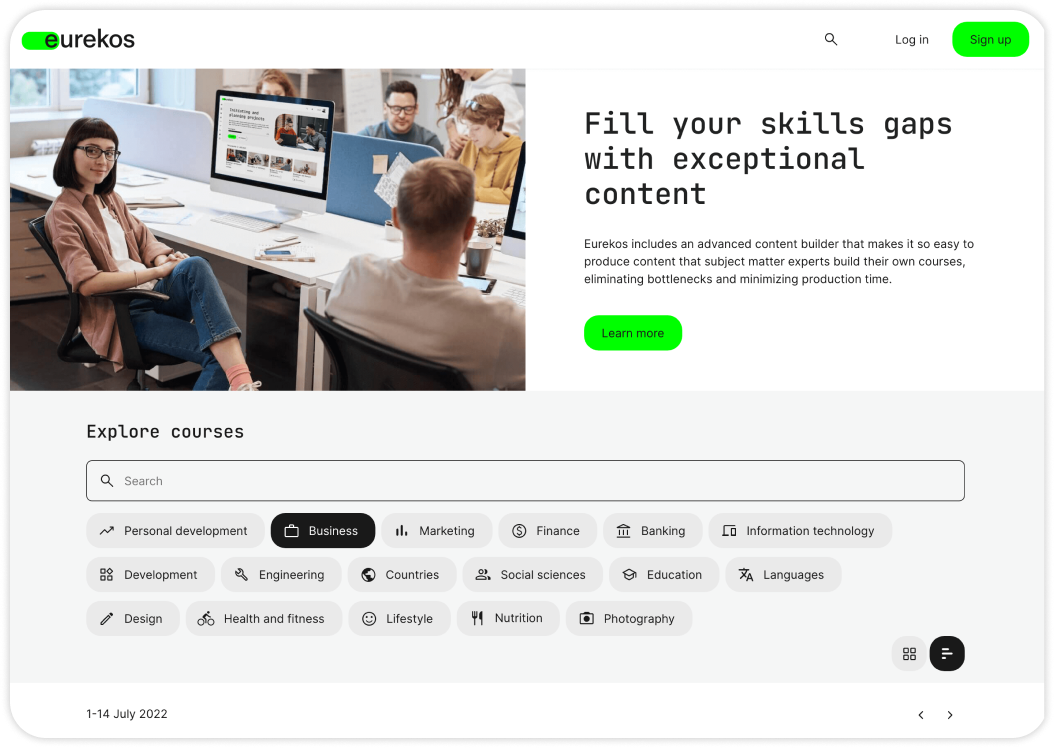 customer training - Eurekos LMS